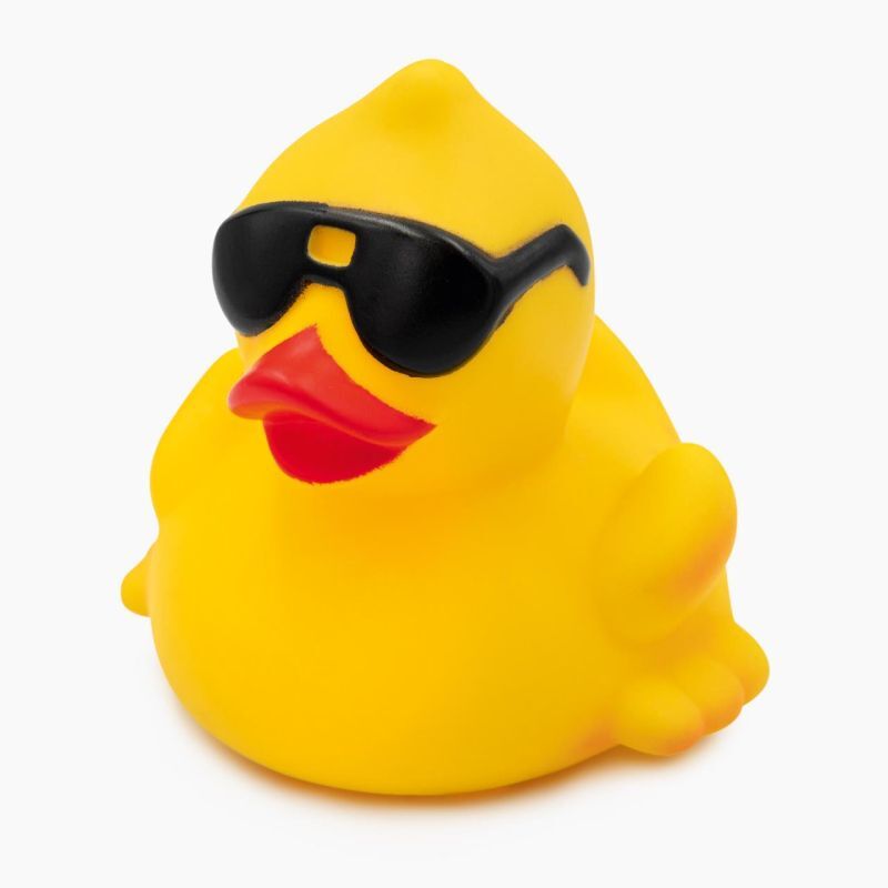 Badeente mit Sonnenbrille | 8 x 8 x 7 cm | Whirlpool-Zubehör